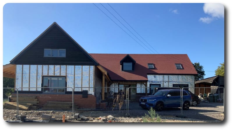 Closed panel timber frame kit house - Oxfordshire