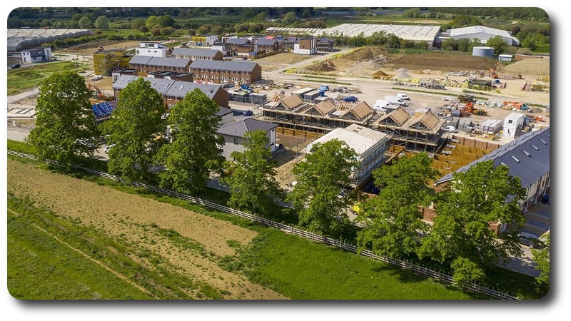 Self build development in Bicester, Oxfordshire
