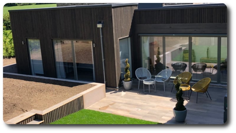 Modern timber frame extension - Winchester