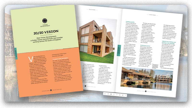 Vision Development feature in Designing Timber